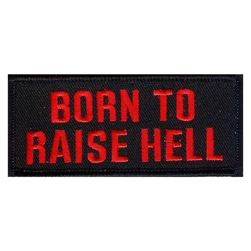 Born To Raise Hell Patch- 4 x 1.9 inches – Motohog