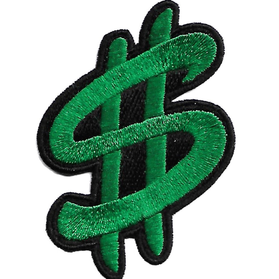 Dollar Sign Patch 35 X 3 Inches Motohog