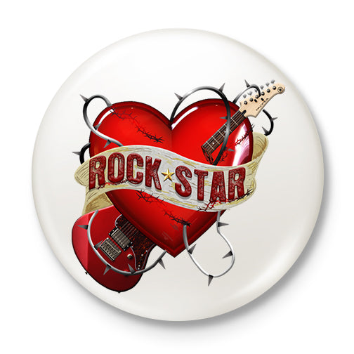 Rockstar Button Badge – Motohog